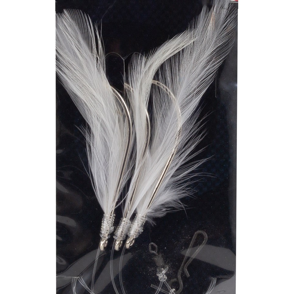 SeaTech Cod Feathers - 3 Hooks - Veals Mail Order